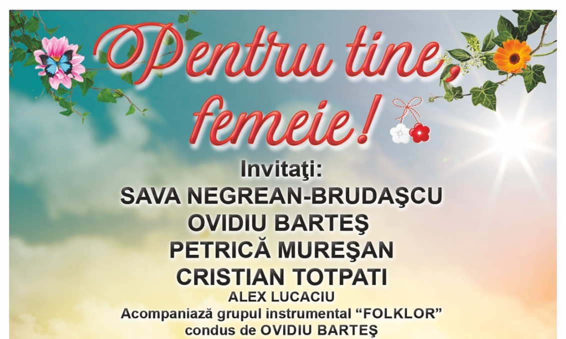 Primarul comunei Prundu Bârgăului, Doru Crișan, vă așteaptă la spectacolul ”Pentru tine femeie ...